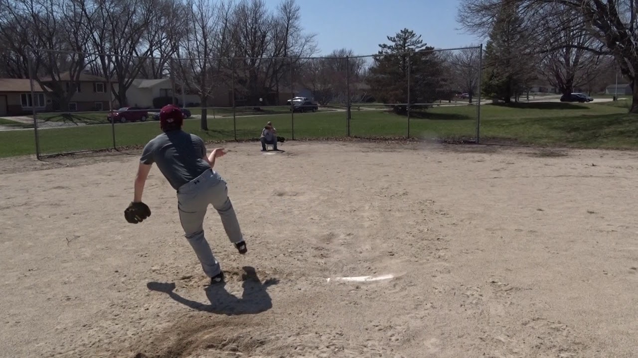 Daniel Davis Pitching 4 Behind Angle April 2020 - YouTube