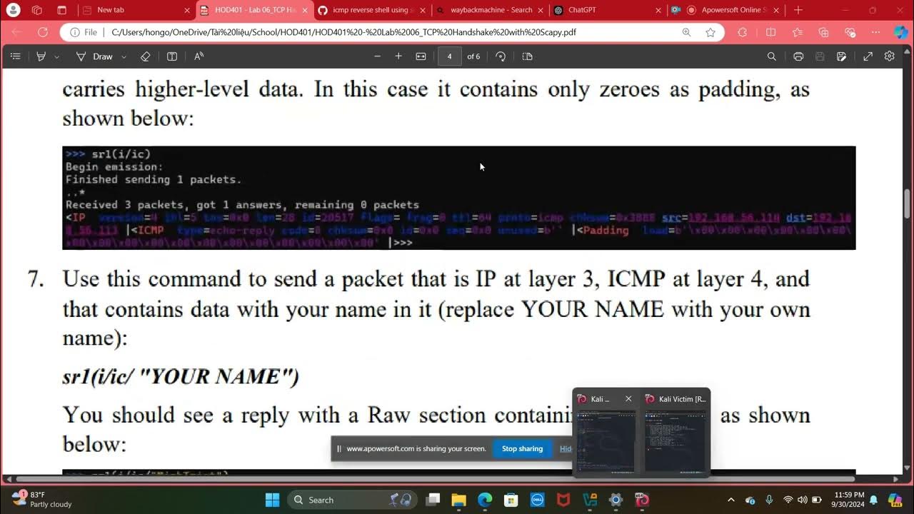 Use Scapy to Revershell - Part 1 - YouTube