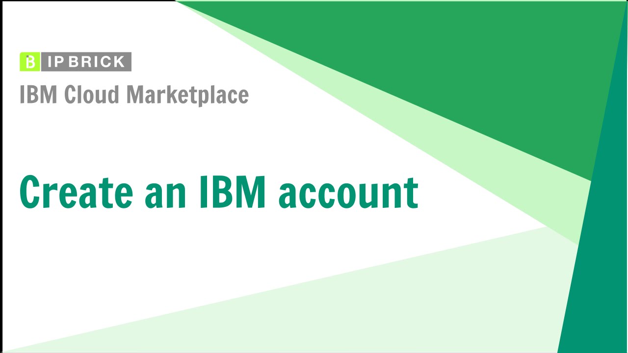 Create an IBM account - IBM Cloud Marketplace - YouTube