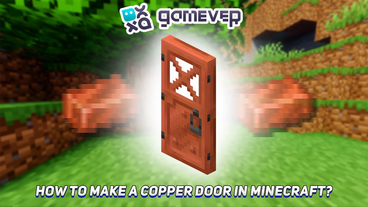 How to Make a Copper Door in Minecraft - YouTube