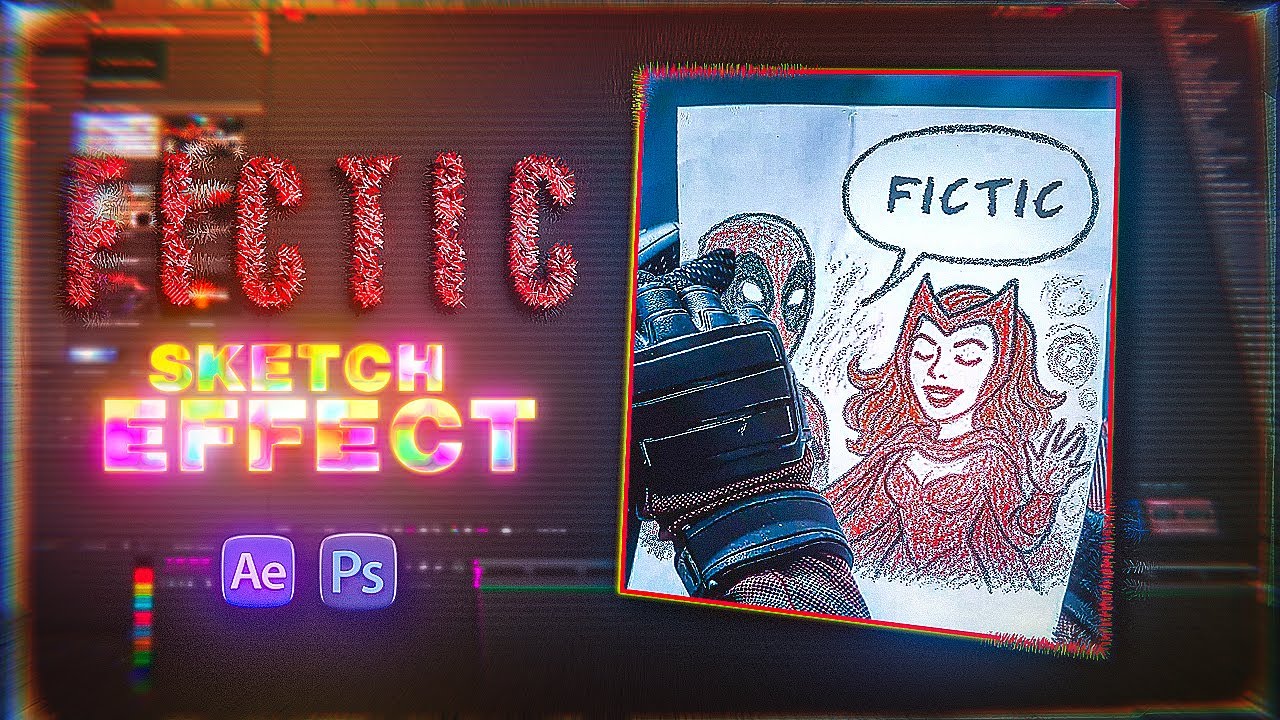 How to make Sketch Effect Like Fictic Using After Effects & Photoshop ...