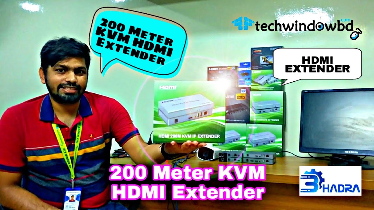 200 METER KVM HDMI EXTENDER। HDMI EXTENDER । How to extend HDMI cable ...