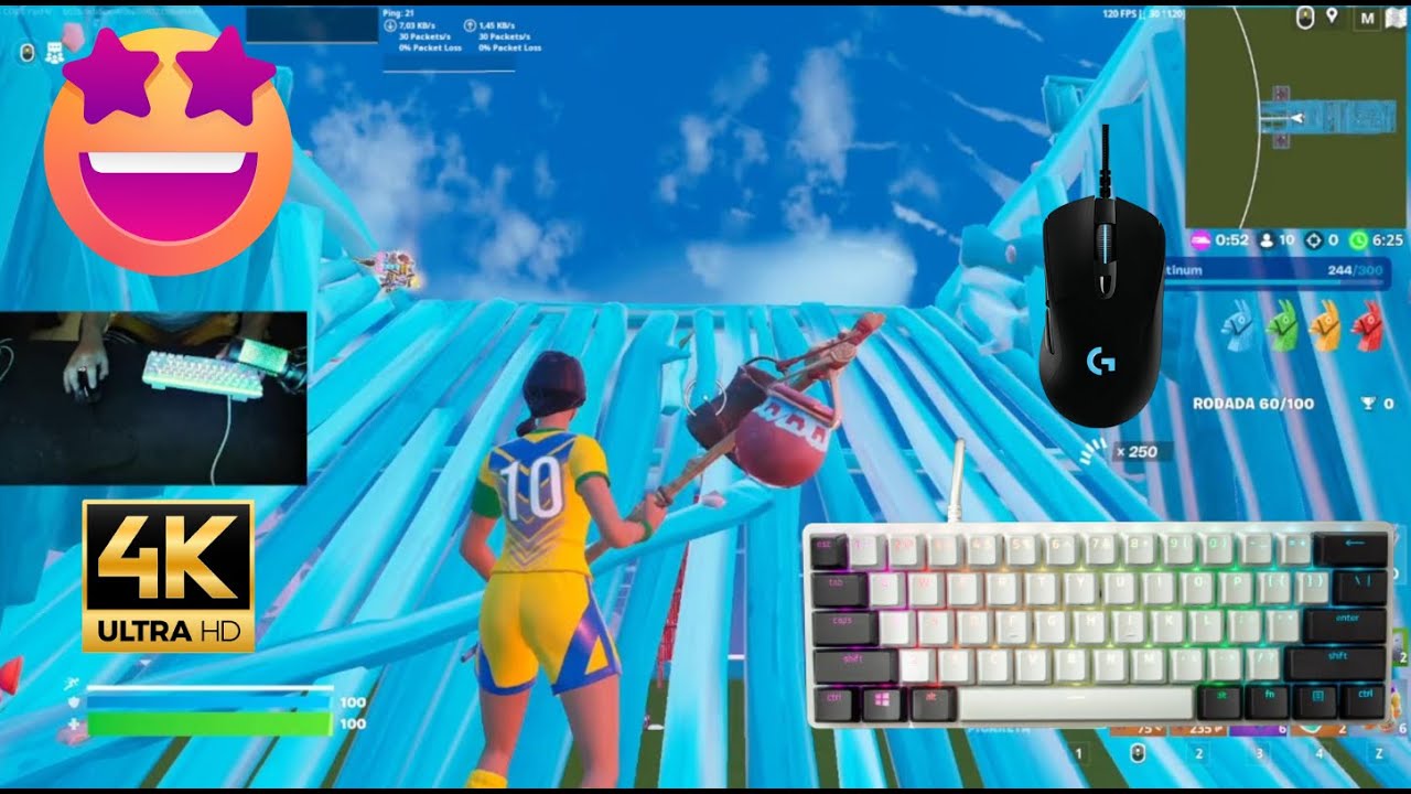 Razer Huntsman Mini Switch Red ASMR Fortnite Chill 😴 map: Llama 🦙 ...