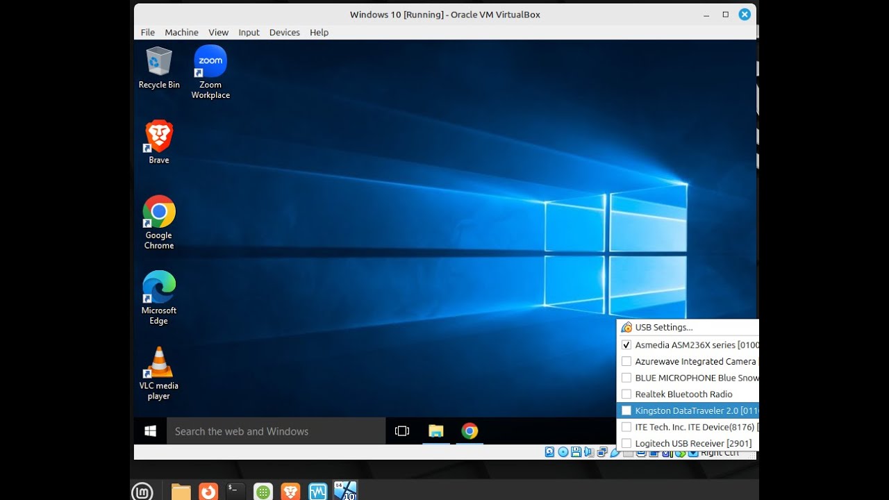 Run Windows 10 in Virtual Box for Linux - YouTube