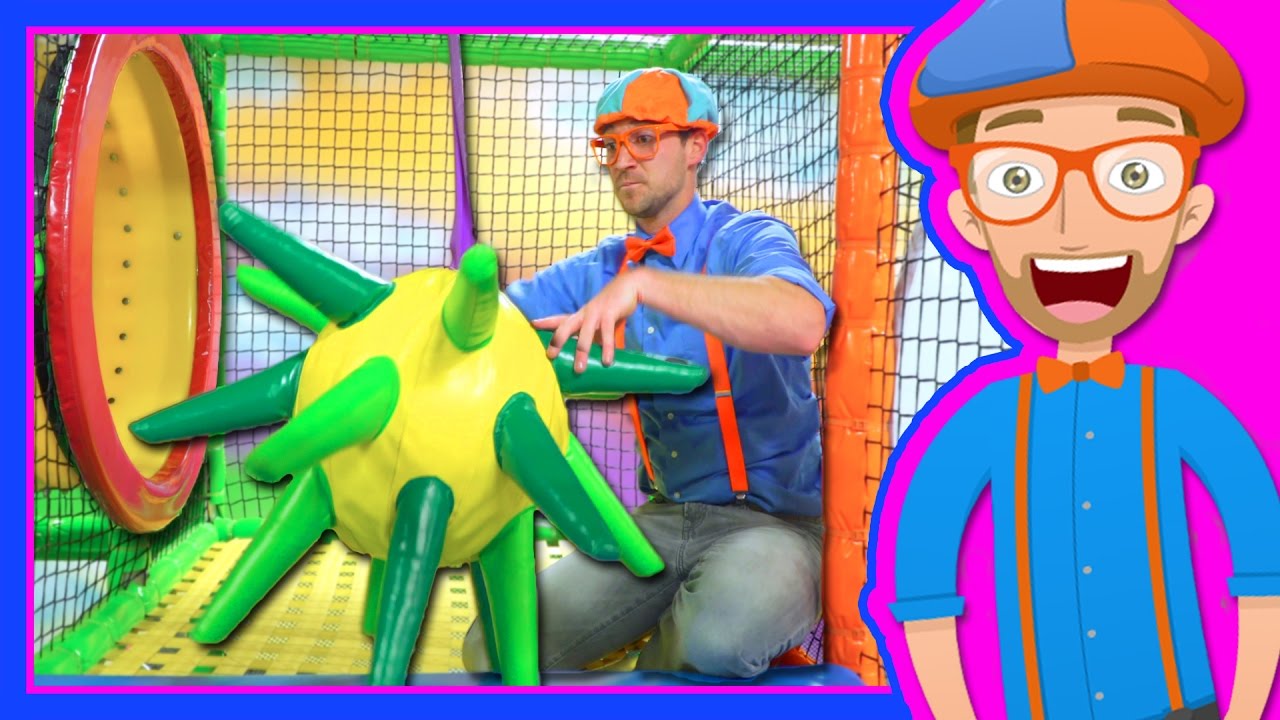 Learn Colors with Blippi at the Indoor Playground | 1 Hour - YouTube