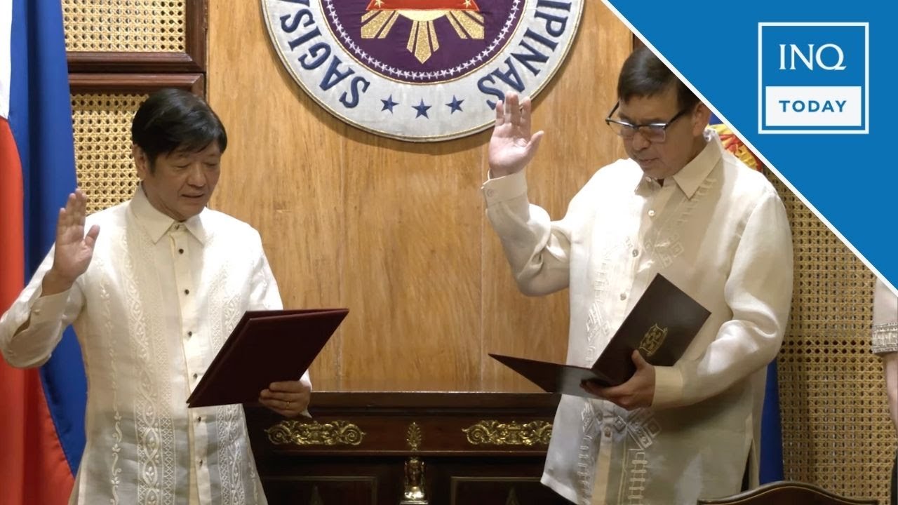 Ralph Recto takes oath as new finance secretary | INQToday - YouTube