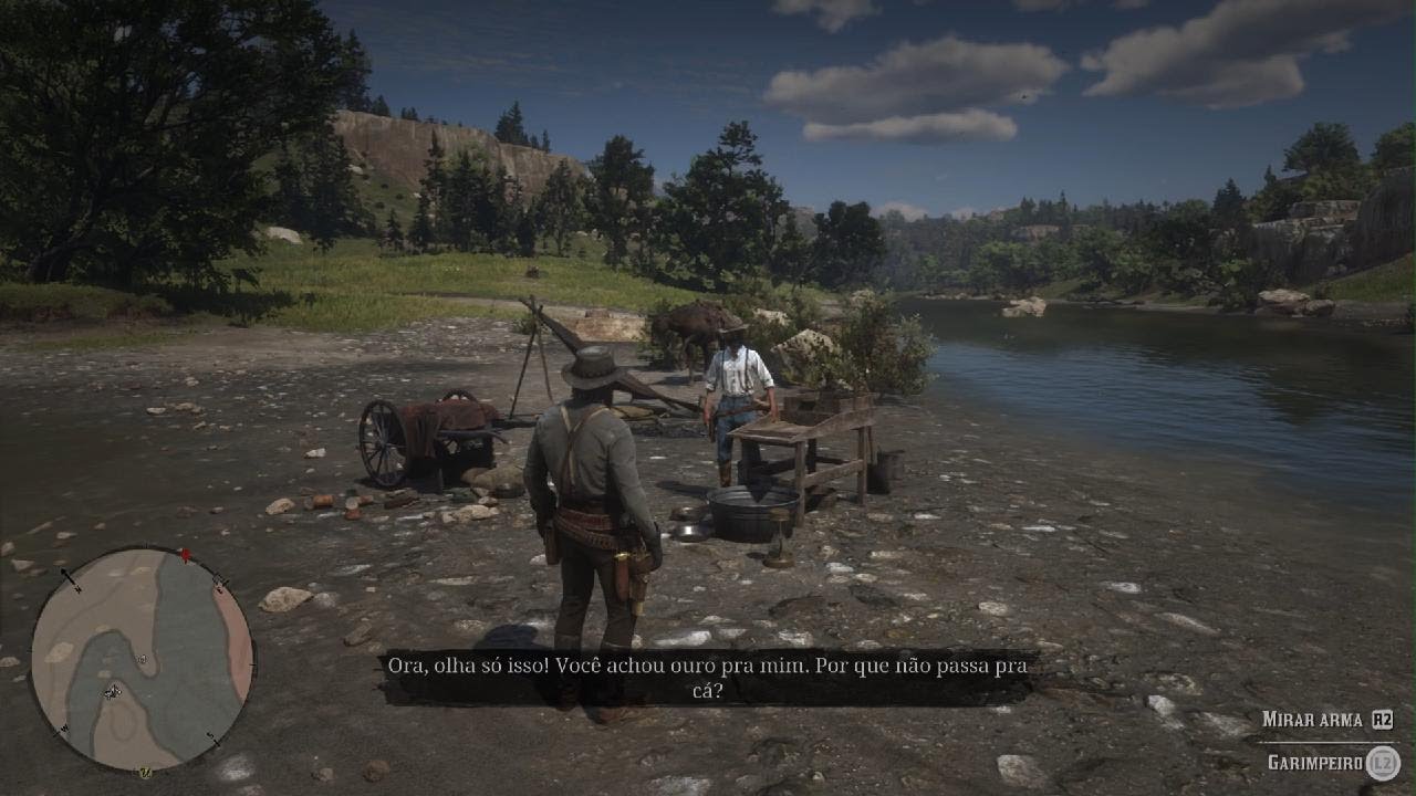 John robs a gold miner | RDR2 - YouTube