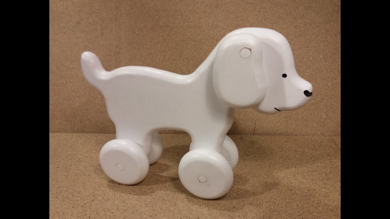 How To Make a Wooden Toy Dog - YouTube