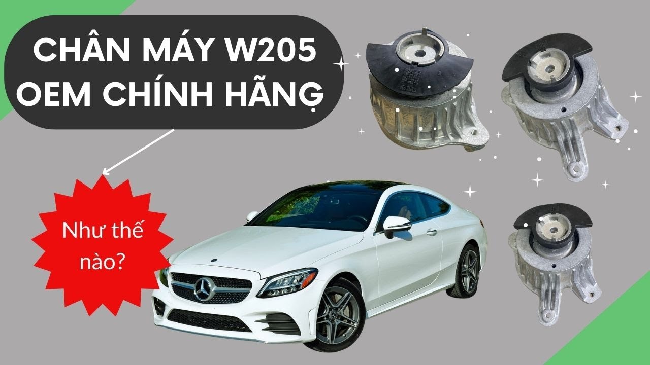 Cao su chân máy lemforder Mercedes C300 W205 | A2052407700 - YouTube