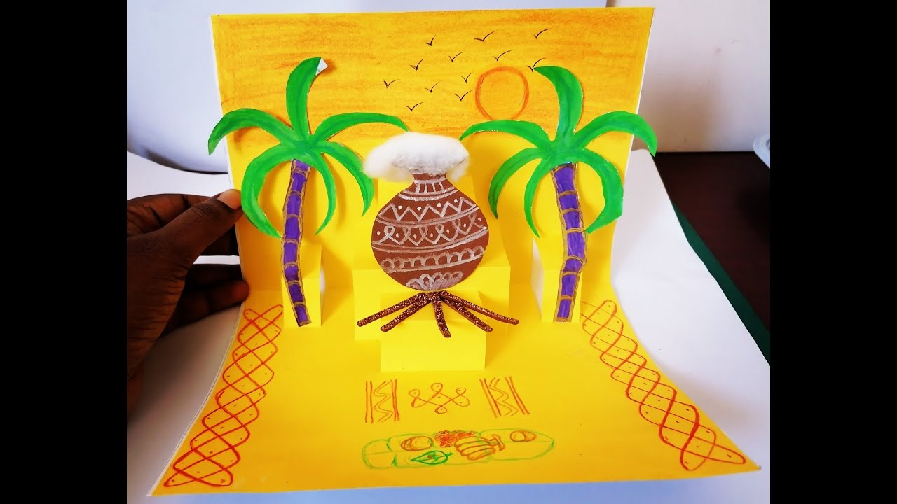 Simple Easy Pongal Greeting Popup Card Step By Step Tutorial DIY simple-easy-pongal-greeting-popup-card-step-by-step-tutorial-diy