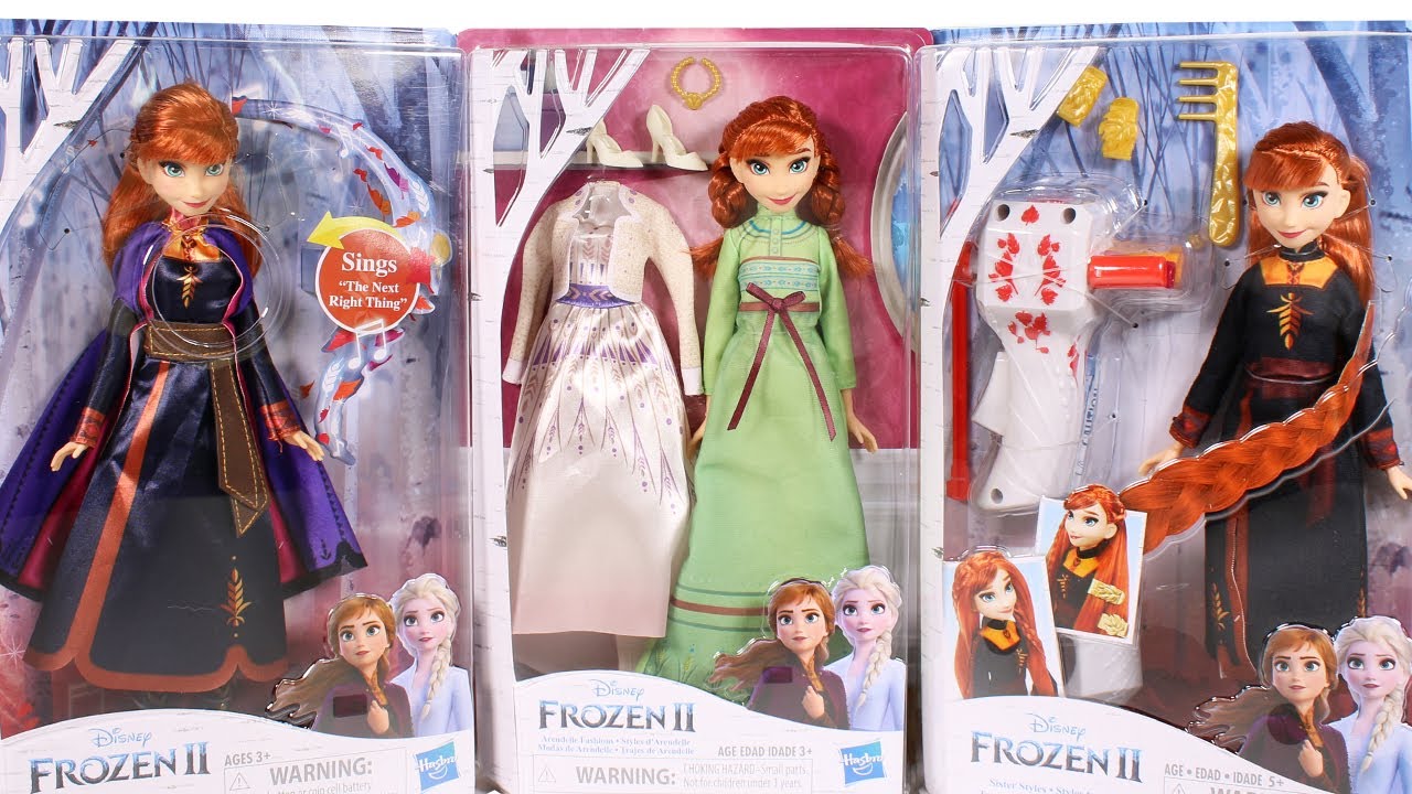 Disney Frozen 2 Ana Dolls Unboxing Toy Review - YouTube