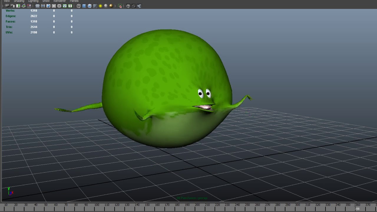 frog rig test animation - YouTube
