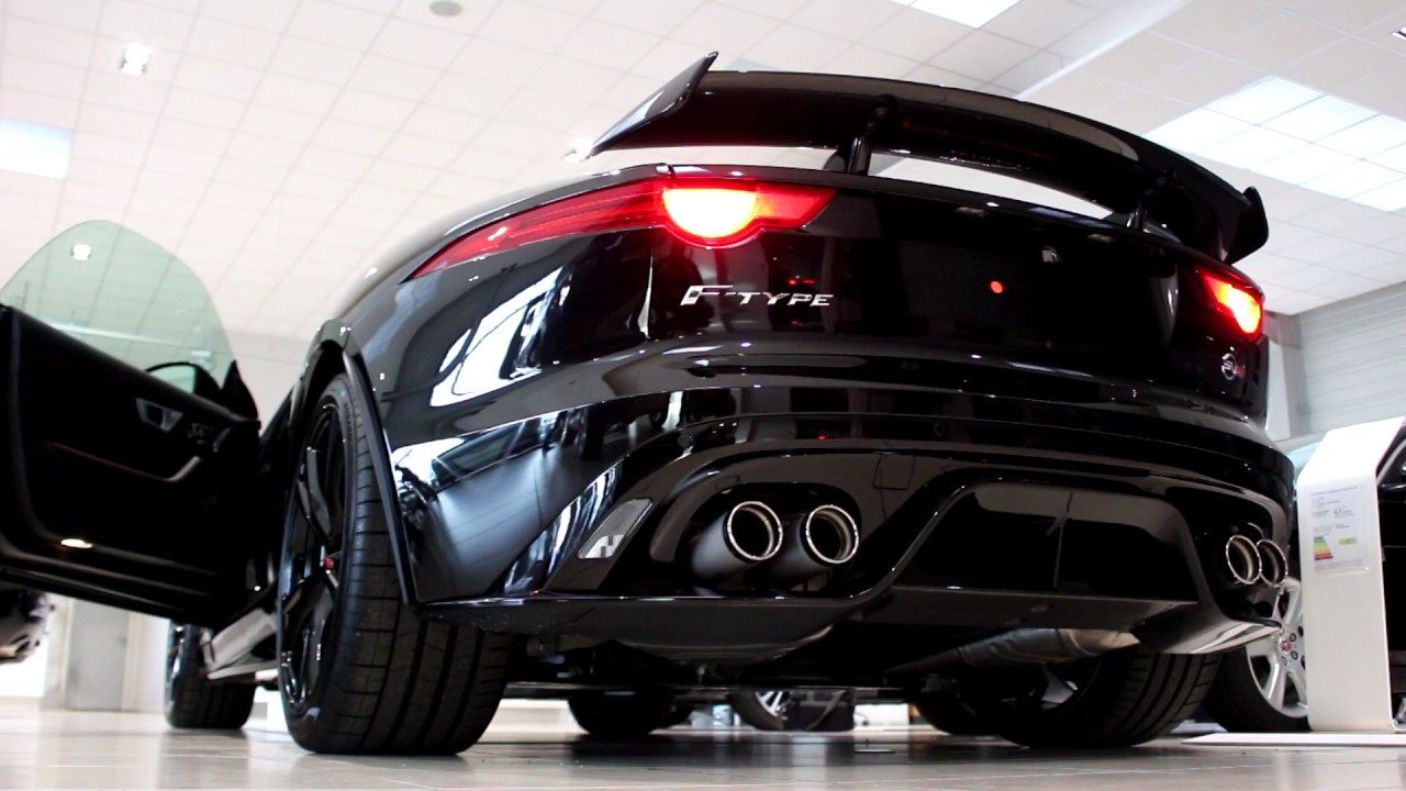 JAGUAR F-TYPE ROADSTER SVR COLD START 575HP - YouTube