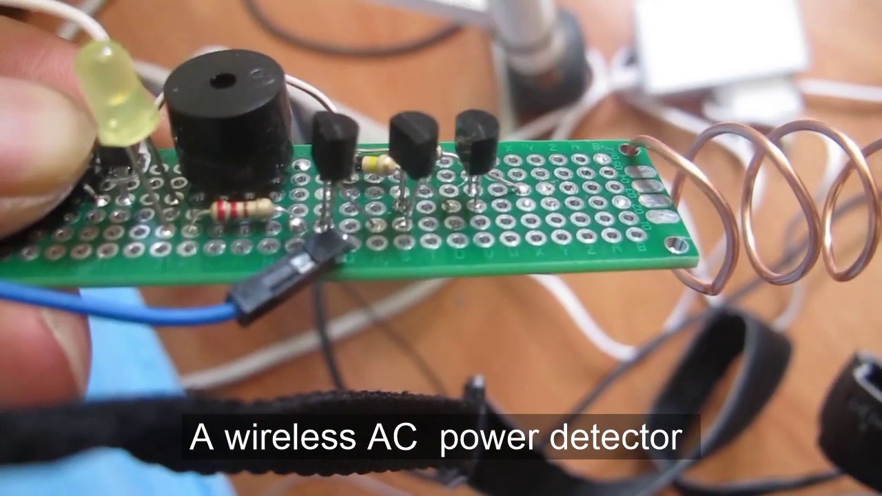 A wireless AC power detector - YouTube