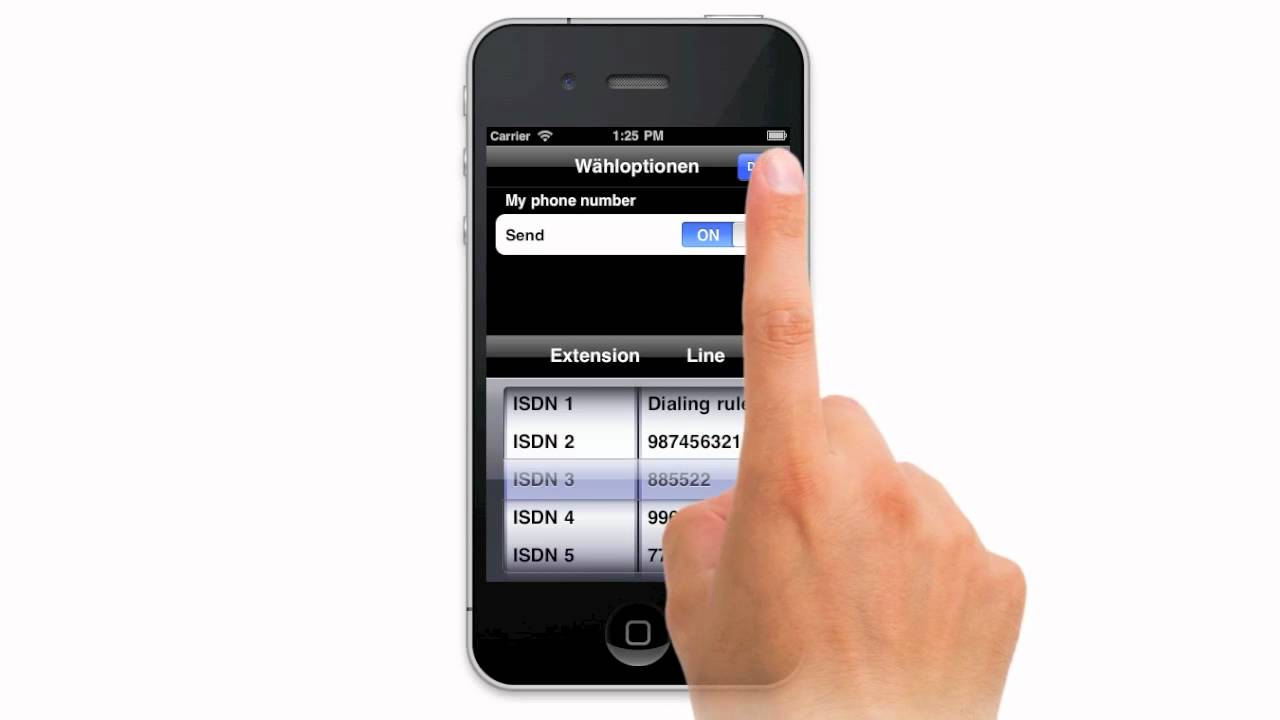 Dial!Fritz Mobile for FRITZ!Box - iPhone App Demo - YouTube