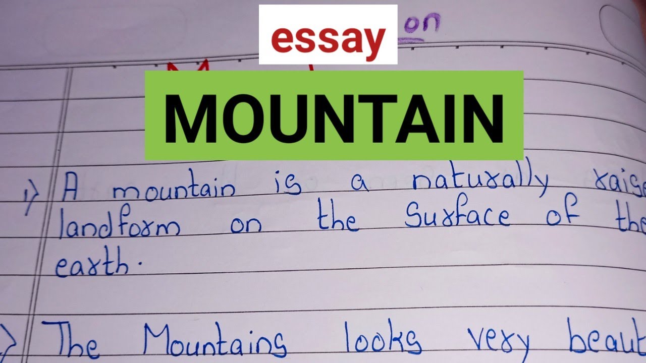12 Lines Essay On Mountain Essay On Mountain In English Few Lines