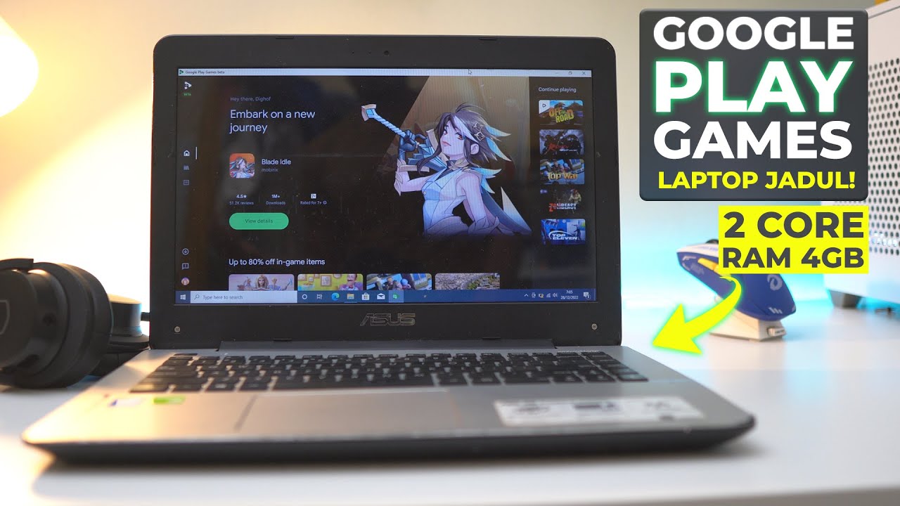 WSA SEMAKIN KETINGGALAN! Update Google Play Games Di Laptop Jadul 2 ...