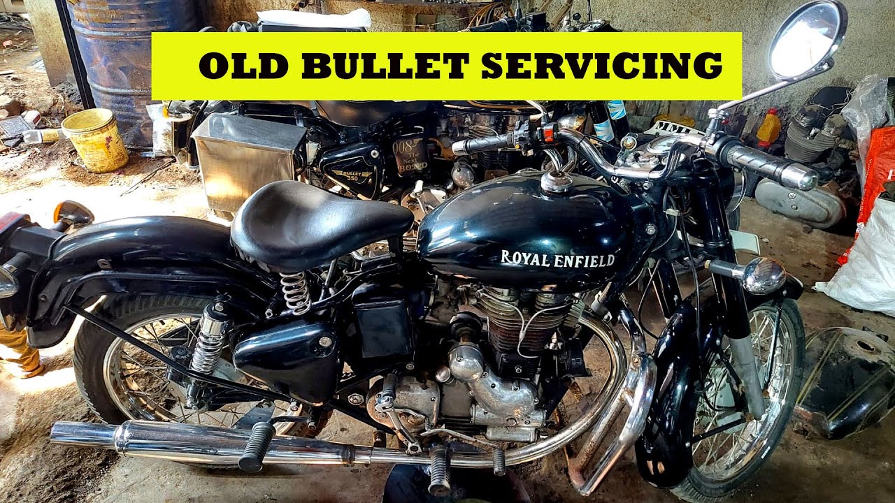 Old Bullet Servicing | Engine oil change | Full Details - YouTube