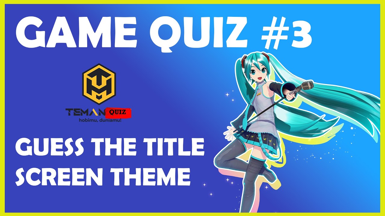 Video Game Quiz #3: Guess The Title Theme (VERY HARD) - YouTube