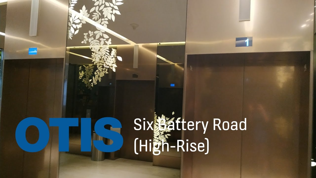 OTIS high-rise lifts at Six Battery Road - YouTube
