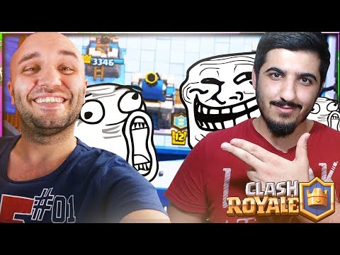 HARİKA TROL DESTELER İLE 2V2 OYNADIK! w/ OYUN GEMİSİ - CLASH ROYALE