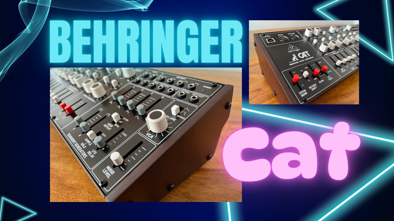 Behringer CAT analog synthesizer - "Who's That Funky Cat?" funk sound ...