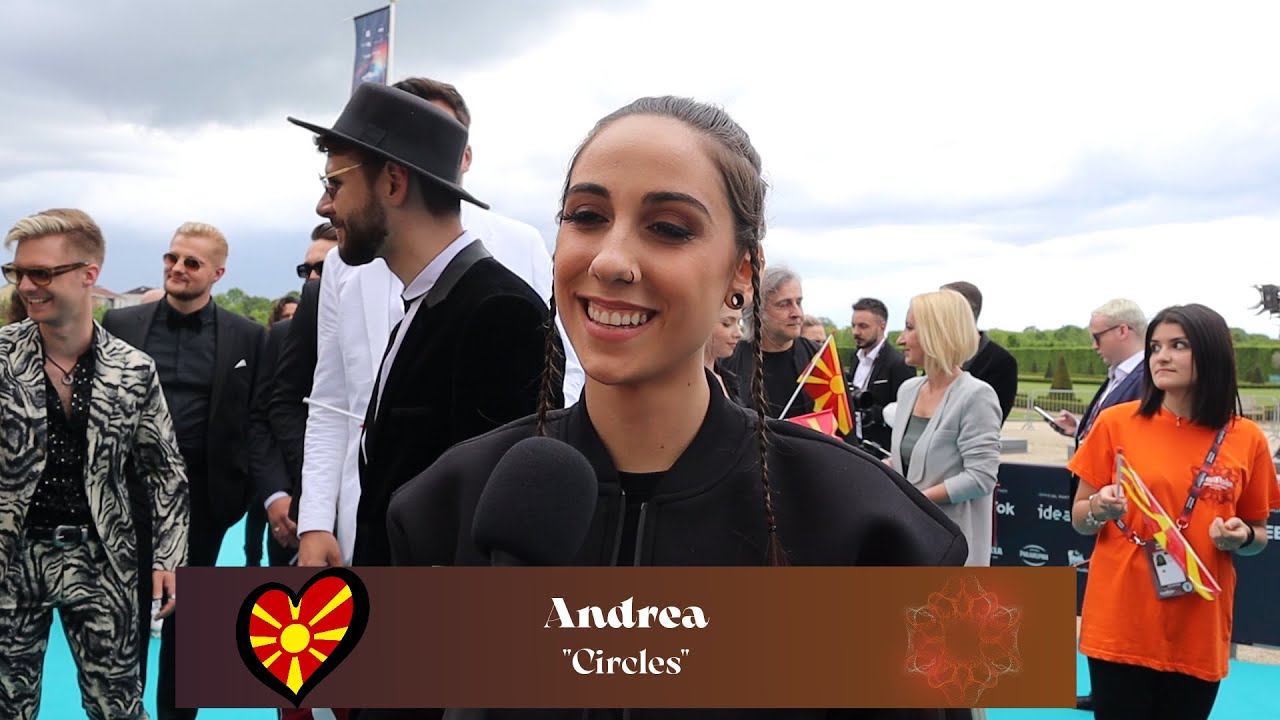 Andrea - Circles | Turquoise Carpet | North Macedonia | #Eurovision ...