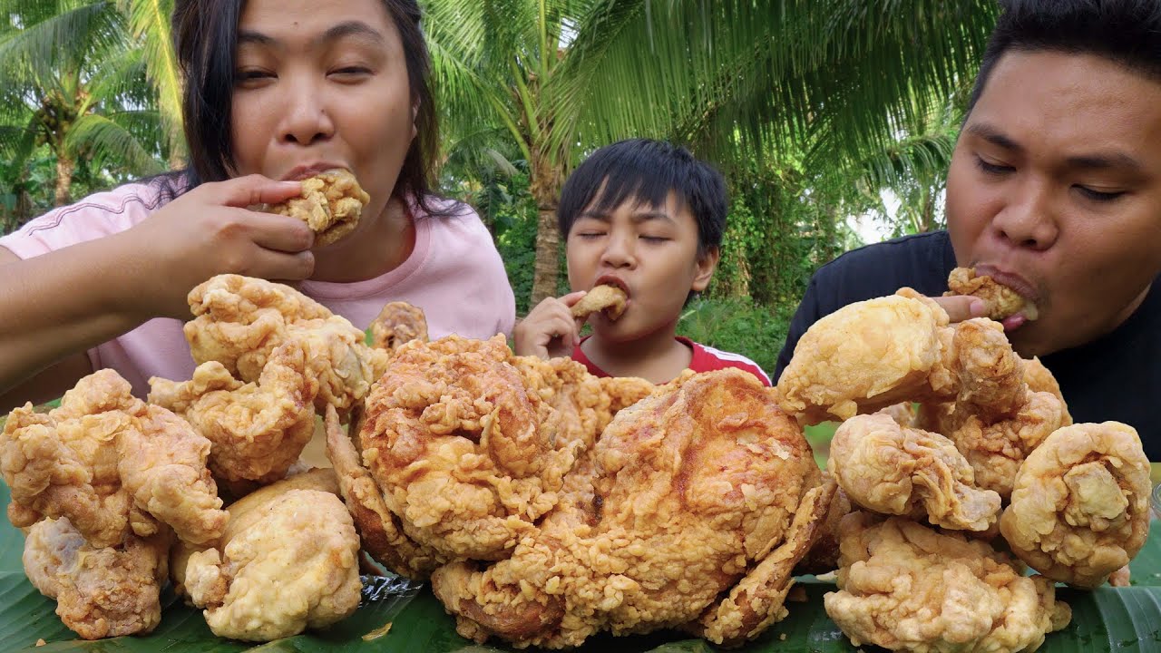 FRIED CHICKEN OVERLOAD | Food Trip sa Bukid - YouTube