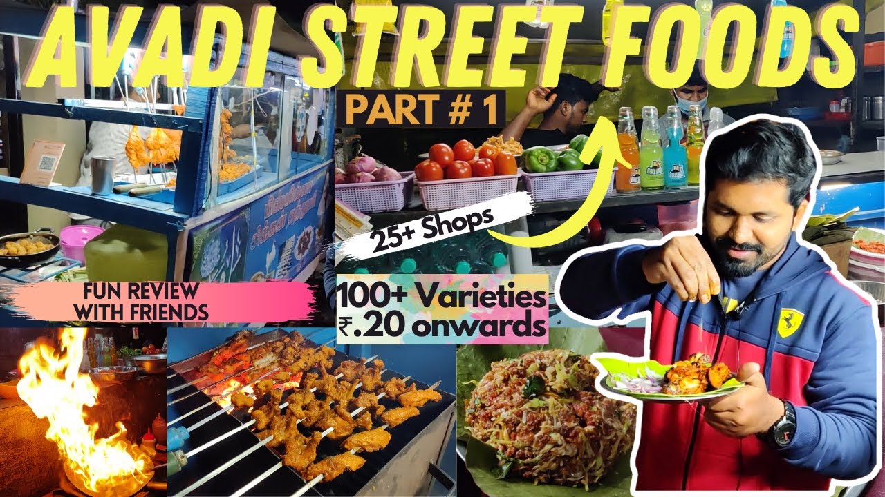 Tasty😋AVADI Street Foods | ரோட்டு கடை | Fun Food Vlog | Budget Foods ...