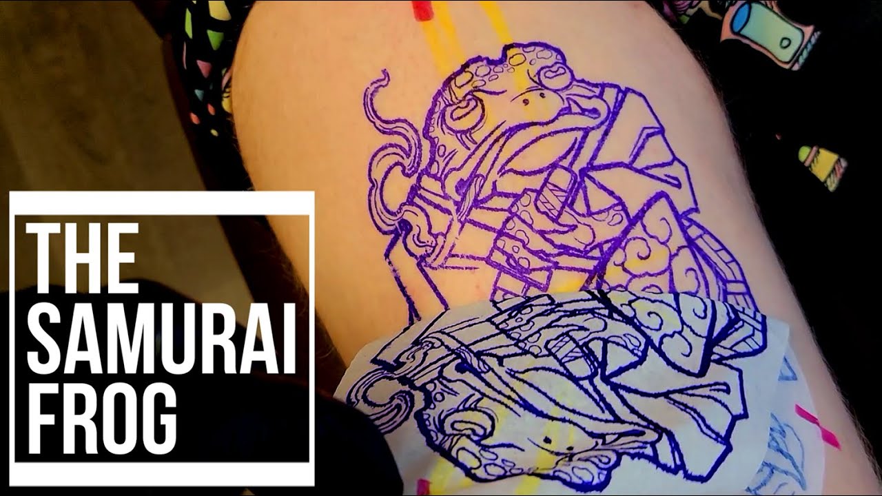 The Samurai Frog | Neotraditional Japanese Color Tattoo - YouTube