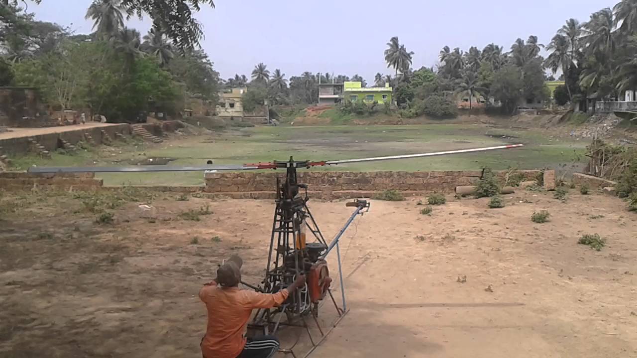 Hand Made Helicopter - YouTube
