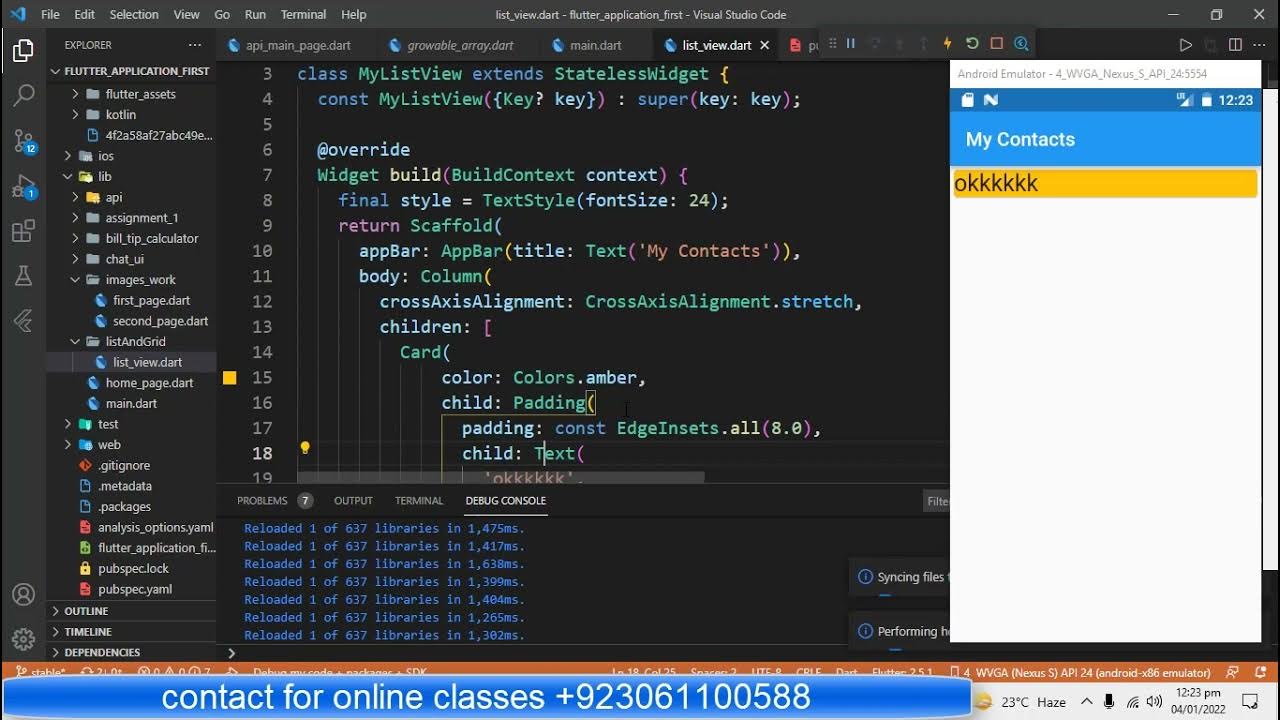 Flutter Lecture 7 winter series | flutter tutorial in Hindi/Urdu - YouTube