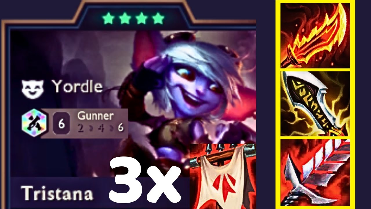 Nihius Tft ⭐⭐⭐⭐tristana 4 Star 6 Gunner In The Board Tft Set 9