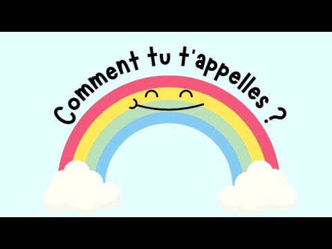 Comment tu t'appelles ? learn how to say your name in french ! 🥰 - YouTube