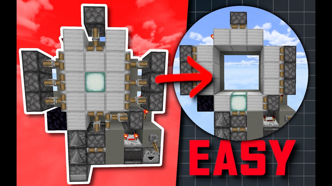 KLEINSTE 3x3 PISTON DOOR Minecraft Bedrock [EASY TUTORIAL] 1.18+ - YouTube