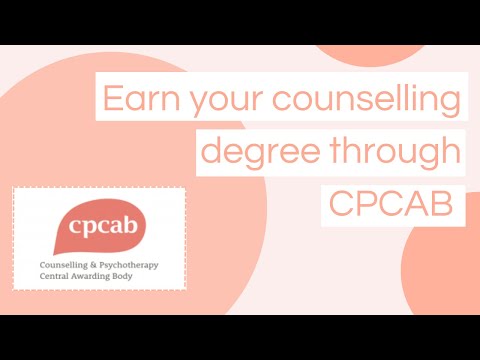 Earn your counselling degree through CPCAB - YouTube