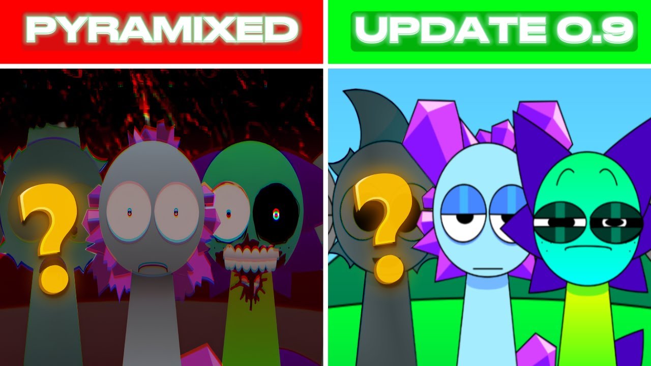 Incredibox Sprunki: Pyramixed NEW UPDATE 0.9 [NEW Characters] - YouTube