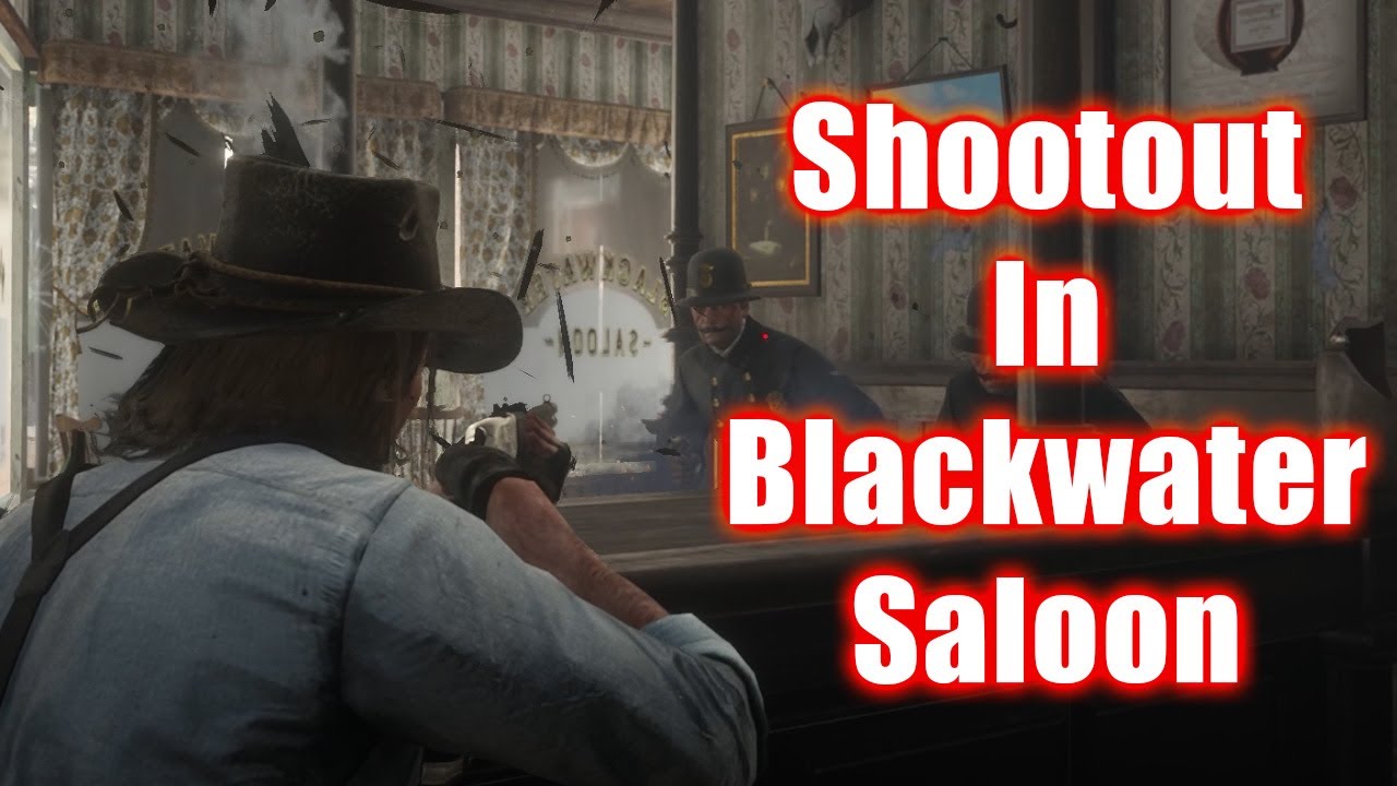 Shootout In Blackwater Saloon, Red Dead Redemption 2, RDR2 - YouTube