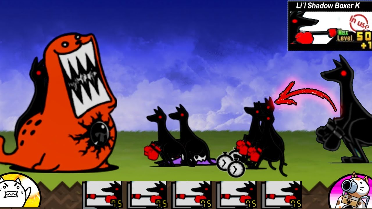 The Battle Cats - Unit Li´l Shadow Boxer K (spam) - YouTube