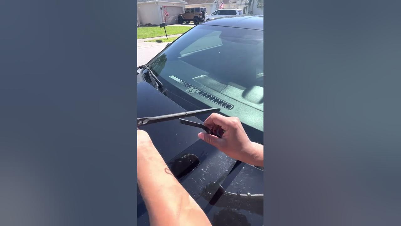 How to replace j hook windshield wiper blades on any car easy tutorial diy - YouTube