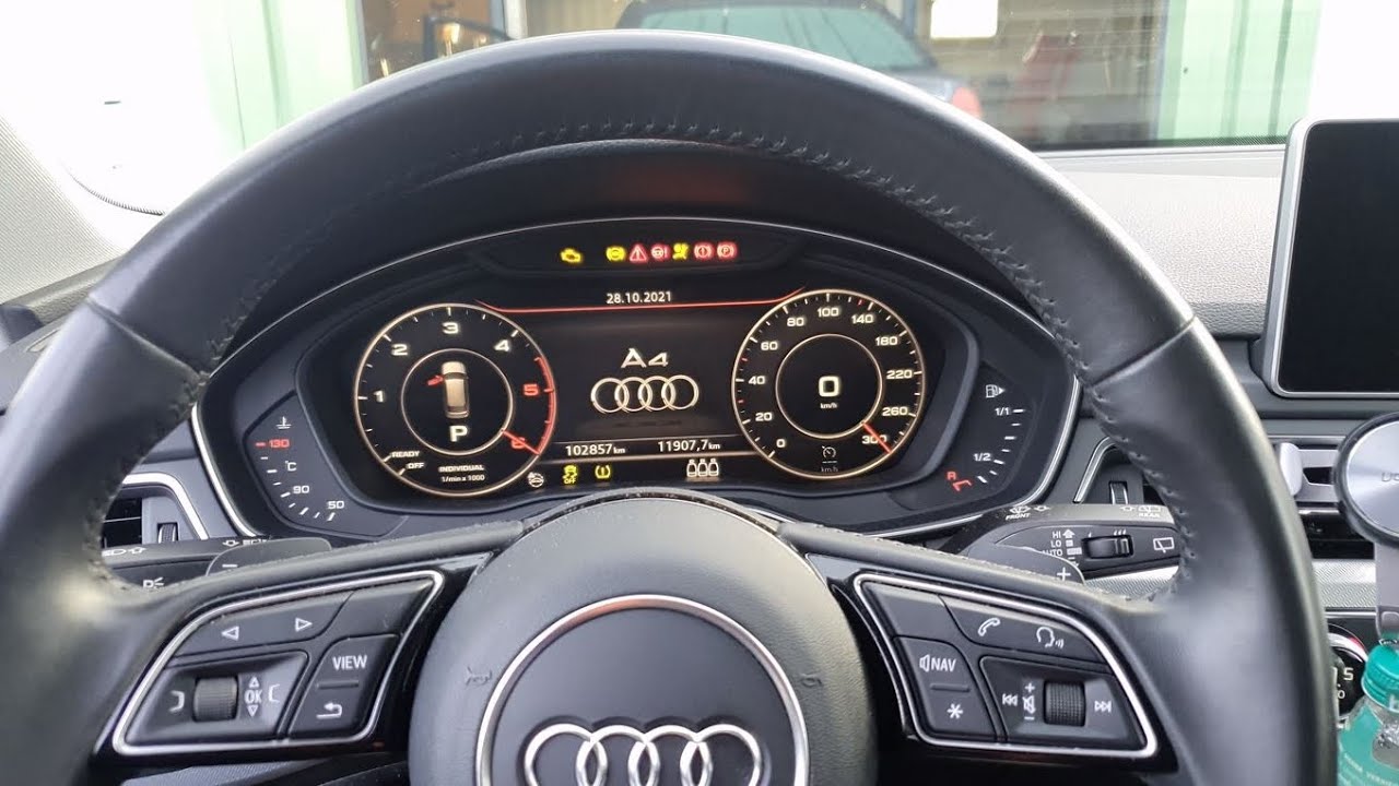 Audi A4 B9 Digitales Tacho Codierung | Zeigerwischen Zeigertest ...