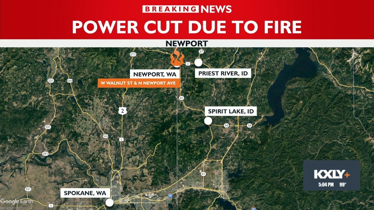 Fire burning near Newport now contained - YouTube