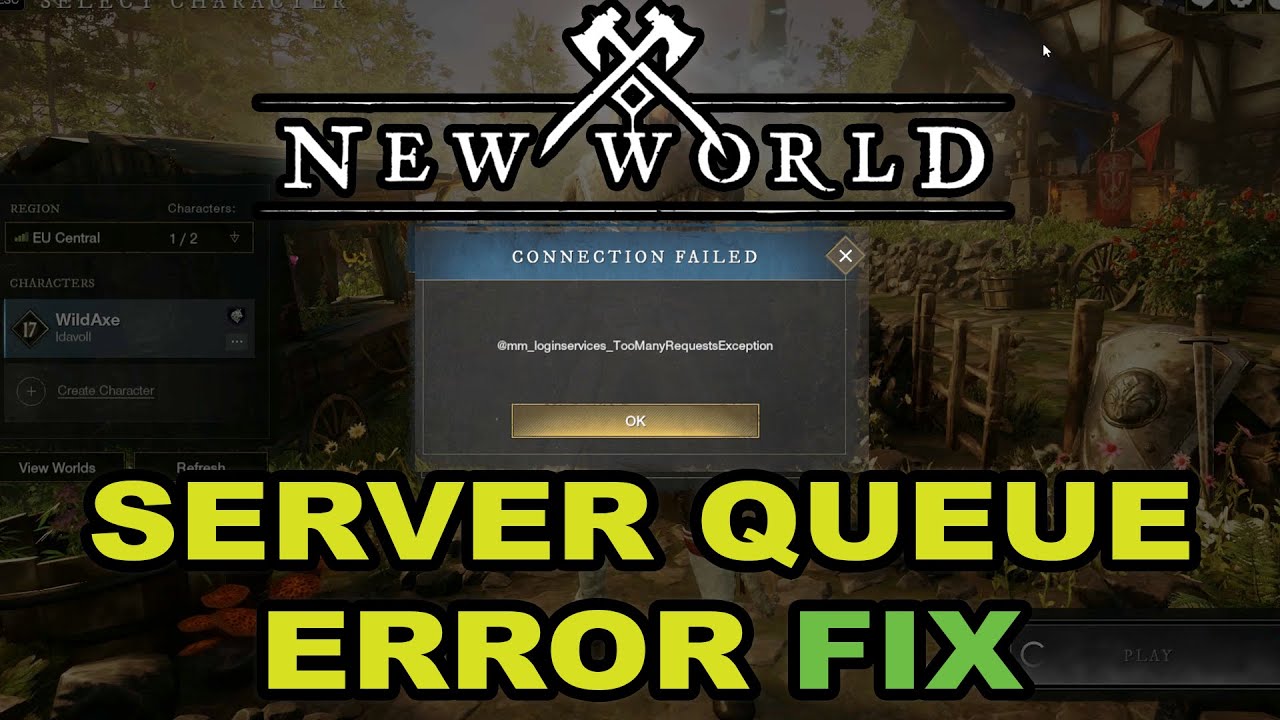 New World Queue Error - YouTube