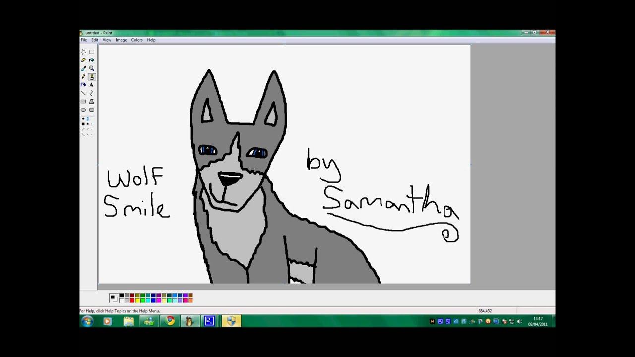 Drawing a Wolf Smiling - YouTube