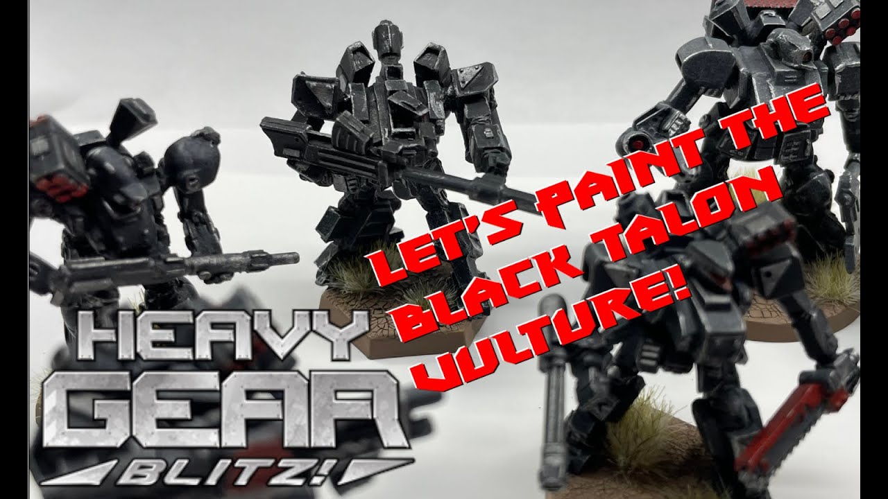 Heavy Gear Blitz - Let's Paint the Black Talon Vulture - YouTube