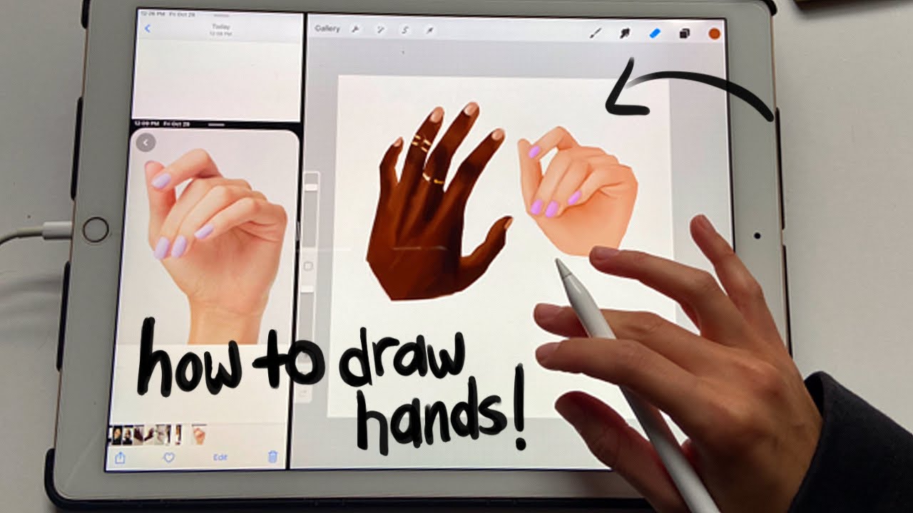 How to draw hands. Step by step. - YouTube