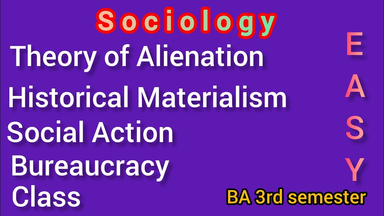 Theory of Alienation | Historical Materialism | Social Action ...