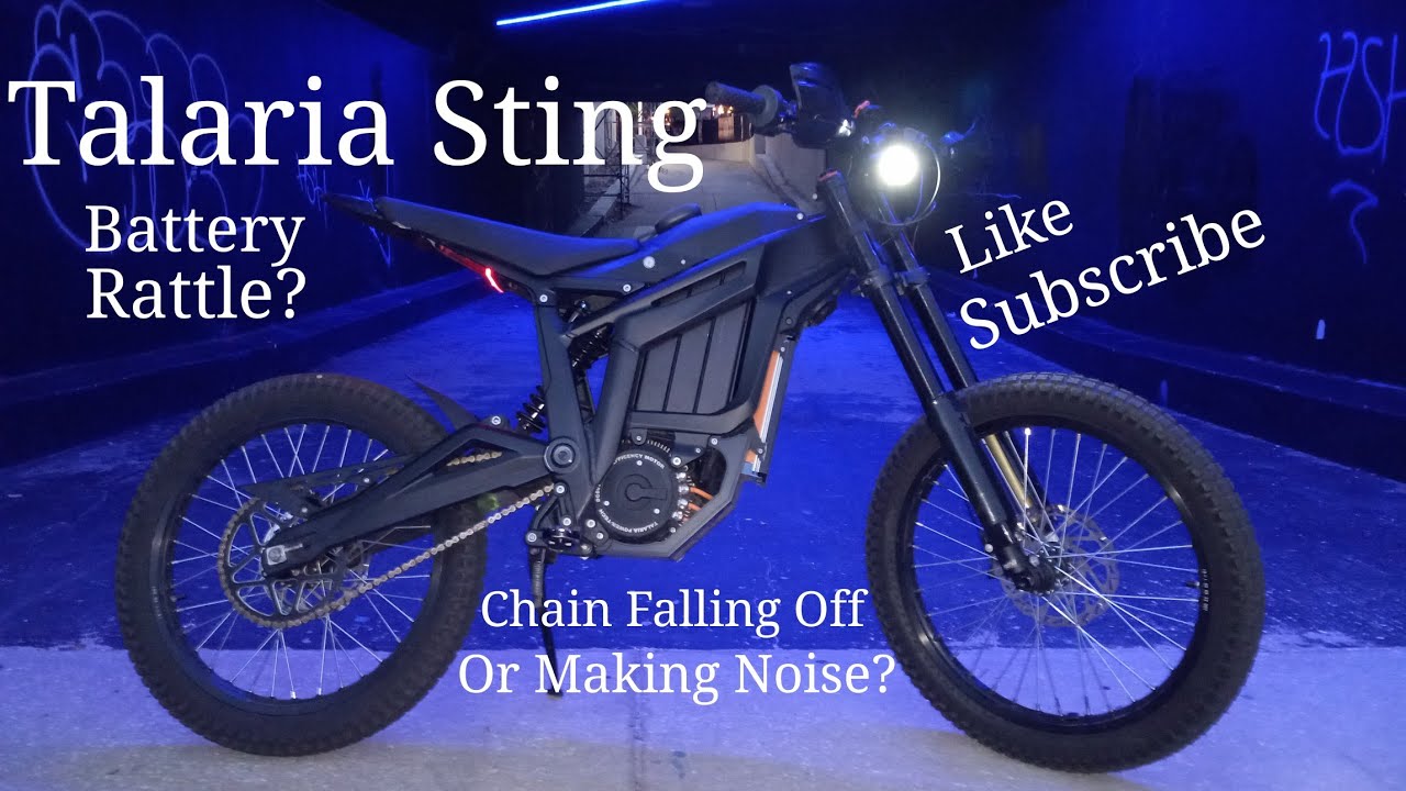 Talaria Sting Pro Tips Battery and Chain - YouTube