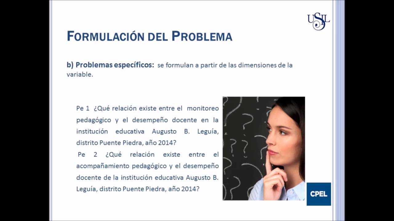 PLANTEAMIENTO Y FORMULACION DEL PROBLEMA - YouTube