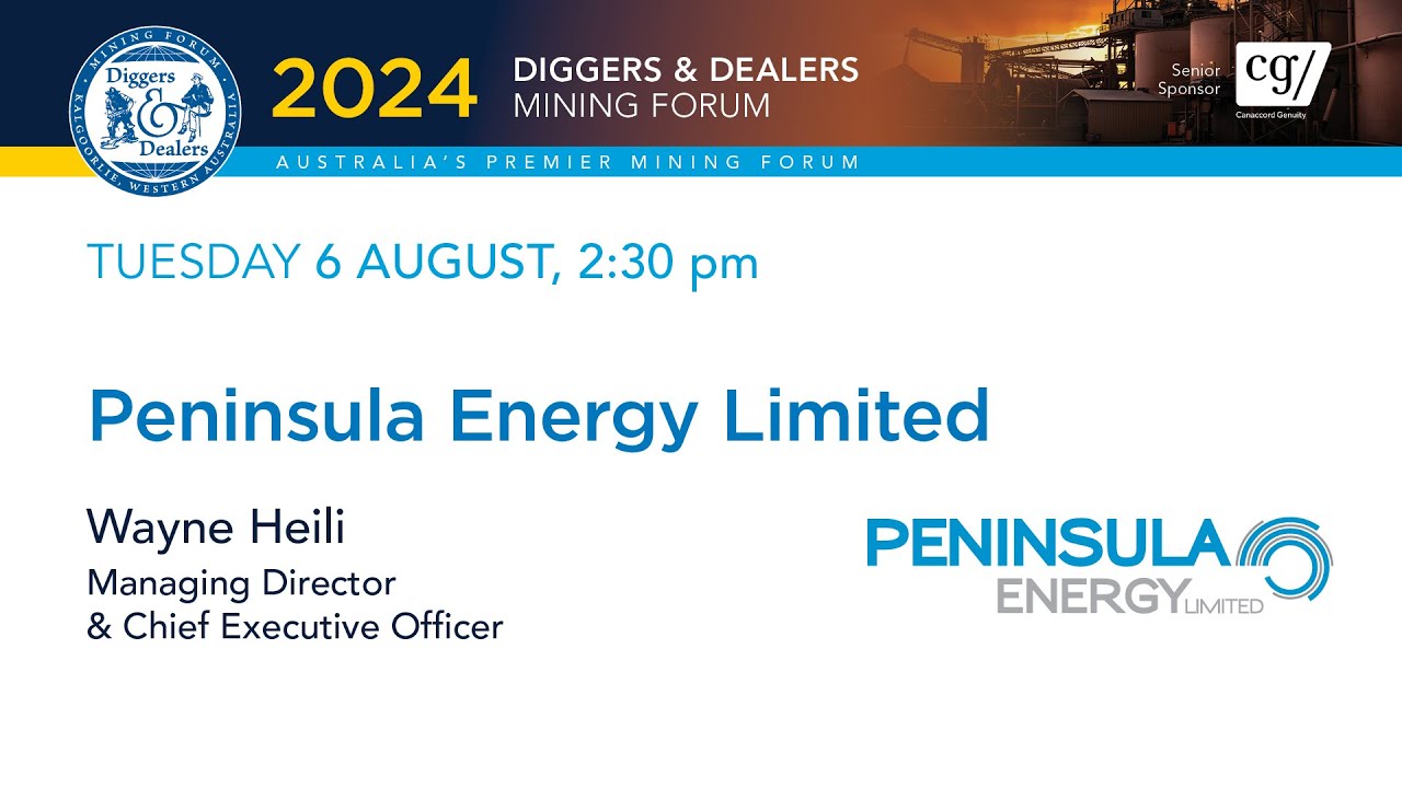 2024 | Peninsula Energy Ltd | Wayne Heili | Diggers & Dealers - YouTube